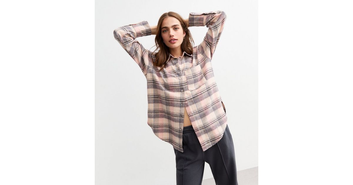 Pink Check Buttoned Shirt | New Look