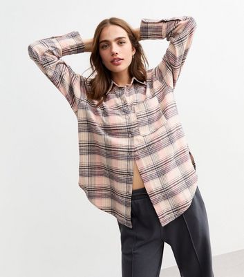Pink Check Buttoned Shirt | New Look
