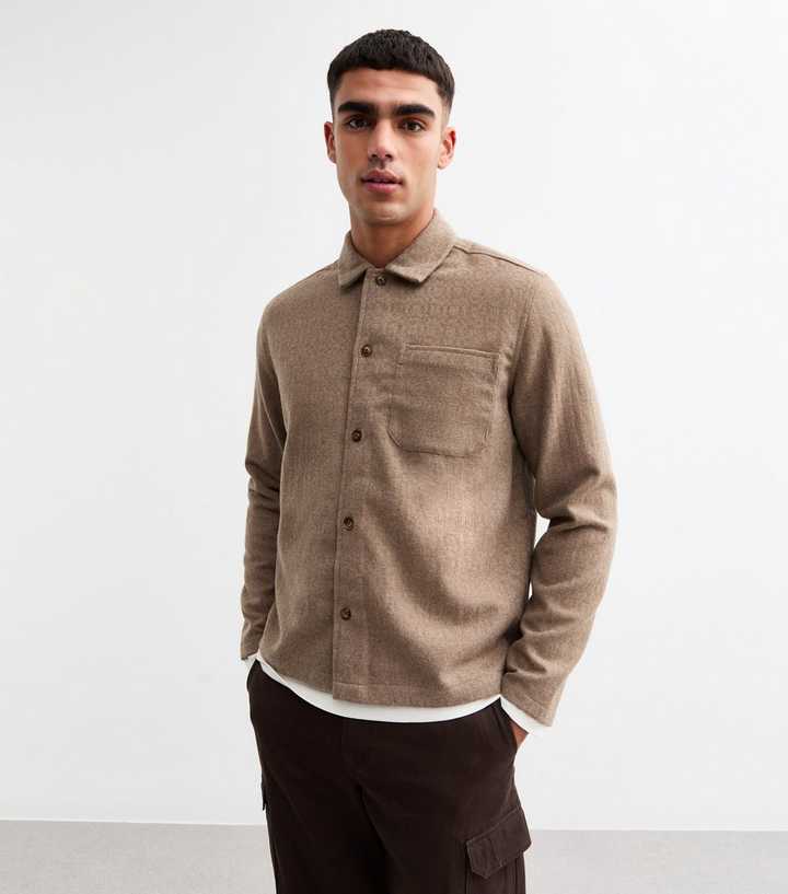 Light Brown Regular Woven Overshirt | New Look