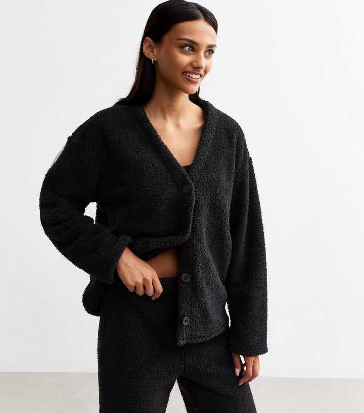 Black Bouclé Cardigan | New Look