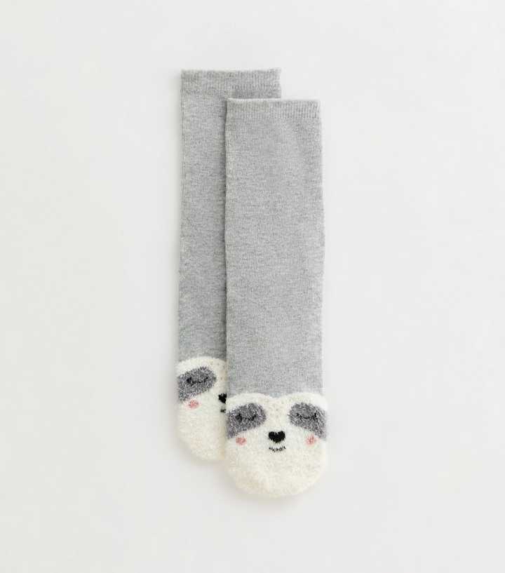 Grey Sloth Toe Cosy Socks | New Look