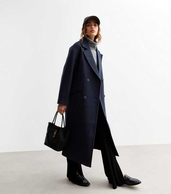 Navy Relaxed Tailored Coat | New Look