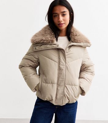 Faux fur trim collar store
