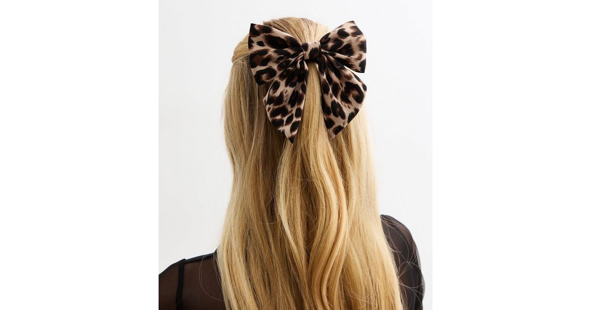 2 Pack of Brown Bow Hair Bands | New Look