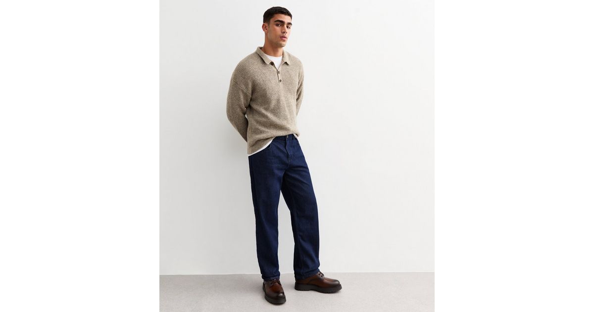 Dark Blue Relaxed Fit Jeans | New Look