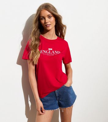 Red Cotton England Flag T-Shirt | New Look