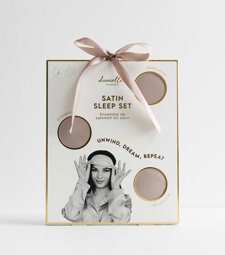 Danielle Creations Pink Satin Sleep Set | New Look