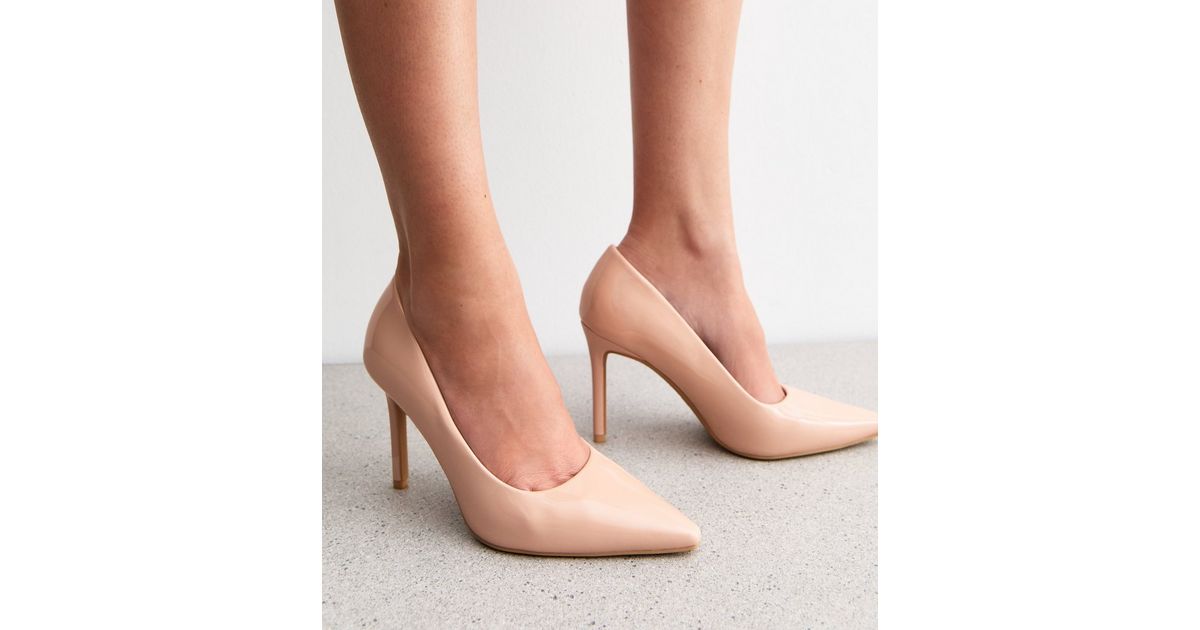 Cream Stiletto Heel Pointed Toe Court Shoes | New Look