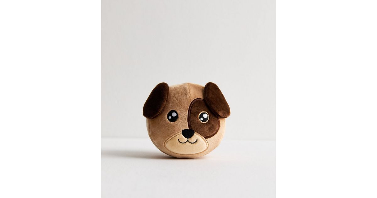 Brown Super Soft Dog Stress Ball | New Look