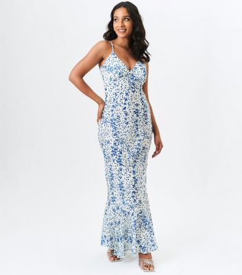 Gini London White Floral Print Midi Dress | New Look