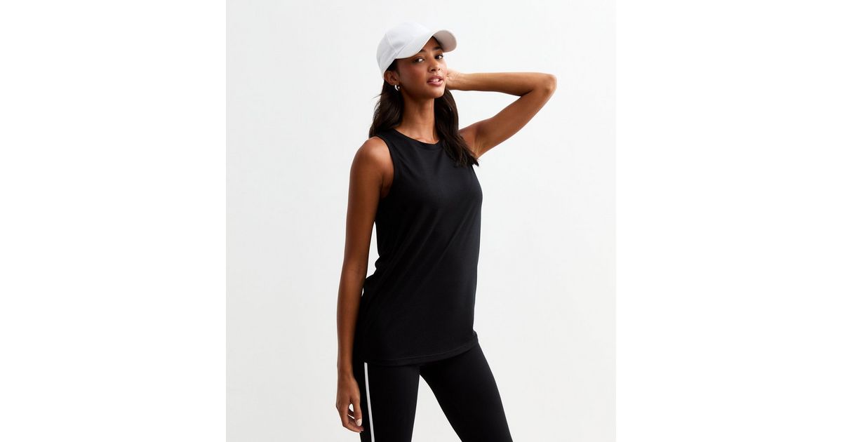 Black Loose Fit Tank Vest | New Look