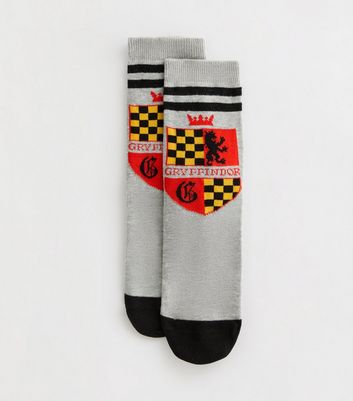 Grey Harry Potter Gryffindor Socks | New Look