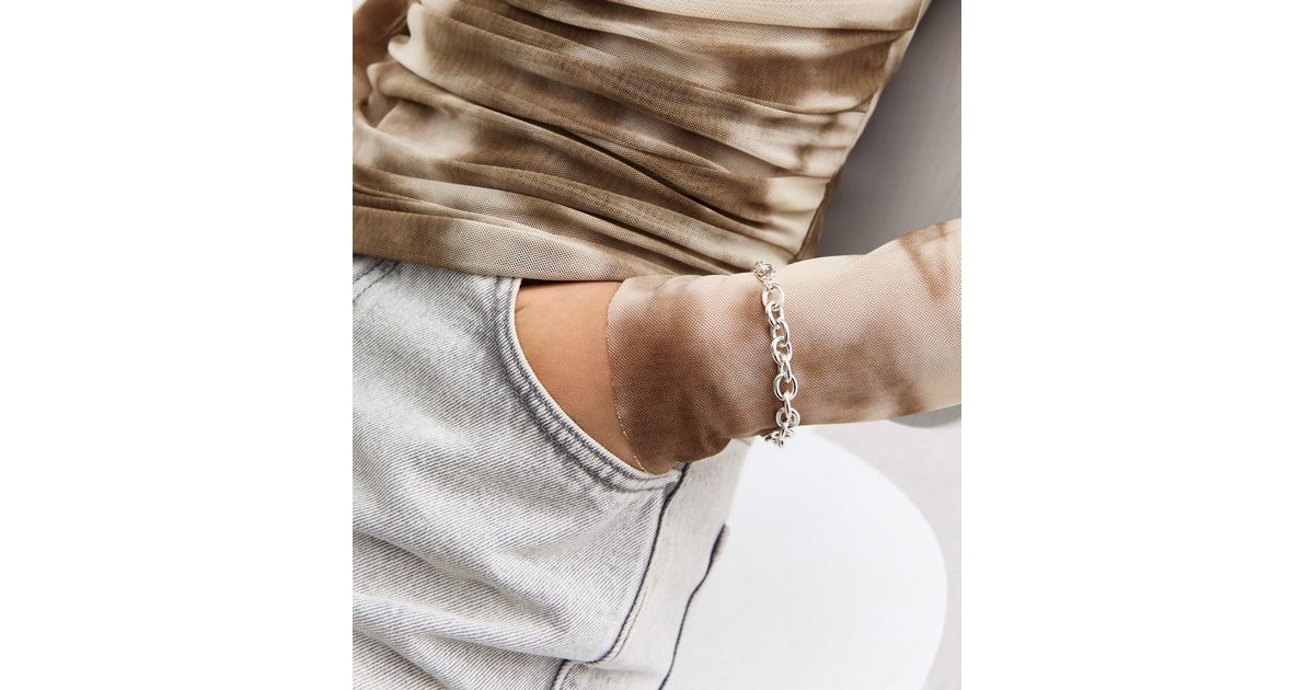 Silver Tone Chain Link Bracelet | New Look