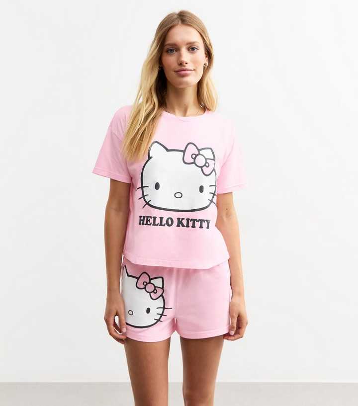 Pink Hello Kitty Short Pyjama Set | New Look