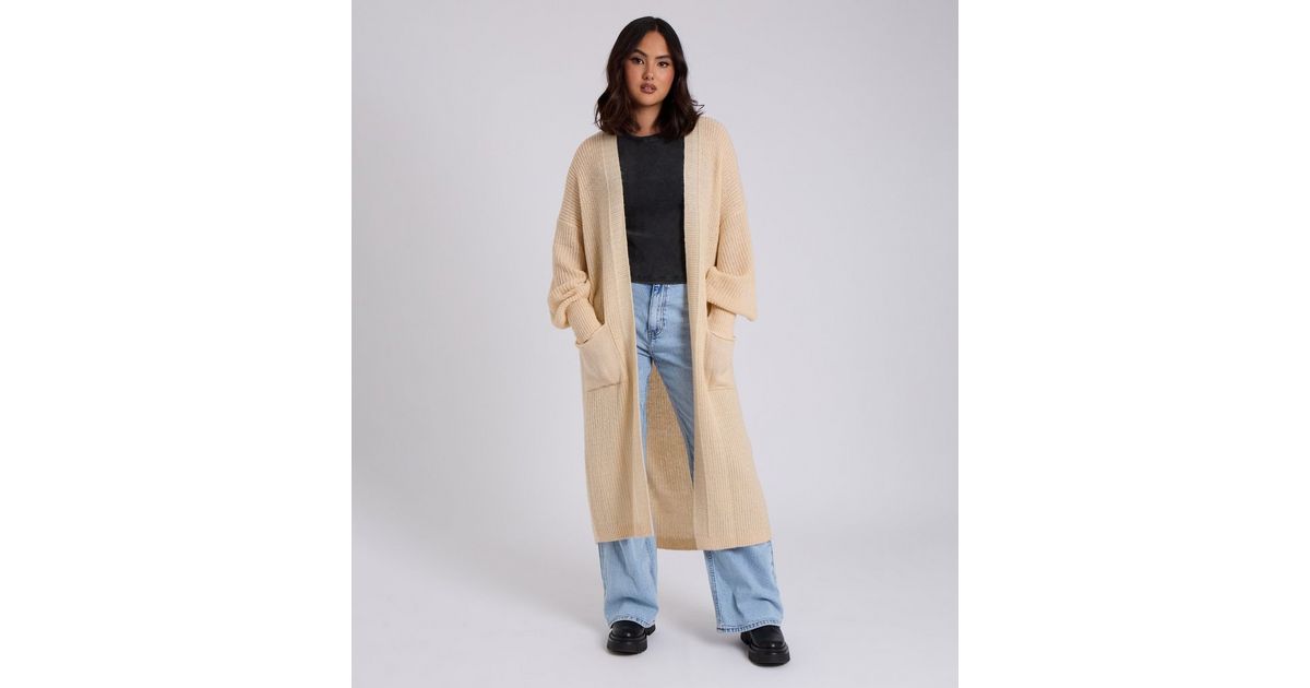 Urban Bliss Stone Longline Cardigan | New Look
