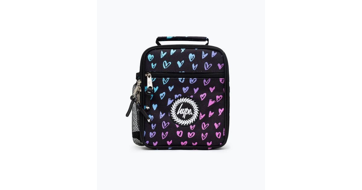 HYPE Black Scribble Heart Lunch Box | New Look