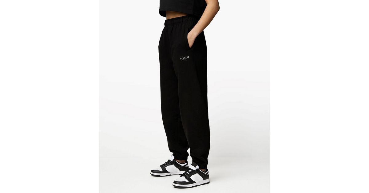 Gym King Black Relaxed Joggers | New Look
