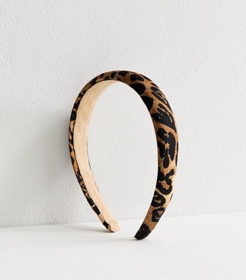 Brown Leopard Print Headband | New Look