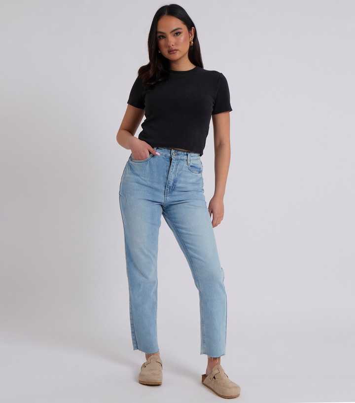 Urban Bliss Blue Straight Leg Jeans | New Look