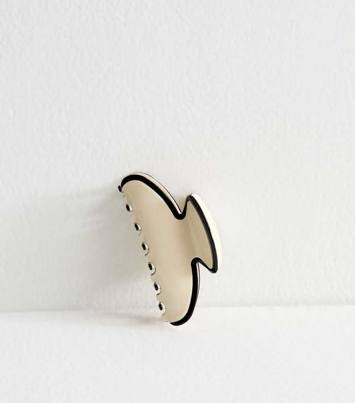 Cream Curved Hair Clip | New Look
