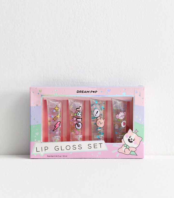 4 Pack Multicolour Lip Gloss Set | New Look