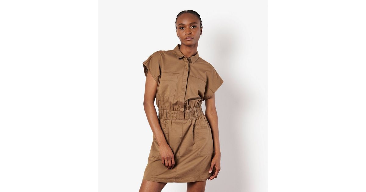 Apricot Rust Utility Mini Dress | New Look