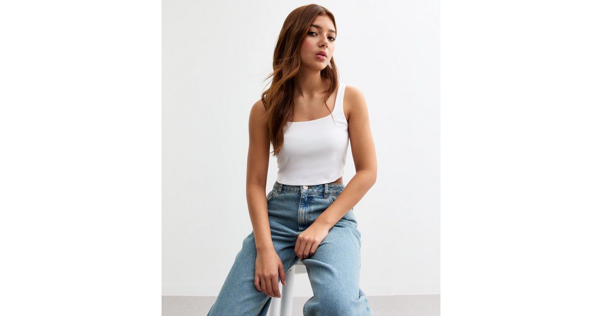 Girls Square Neck Cropped Cami Top | New Look