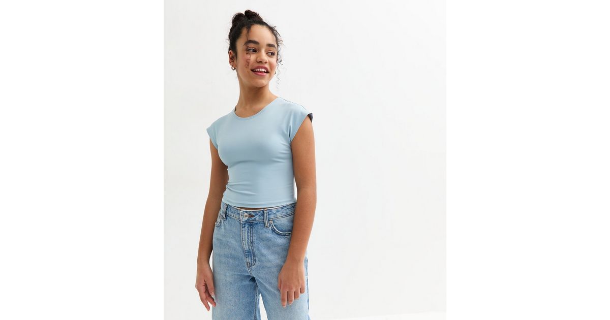 Girls Blue Cropped Top | New Look
