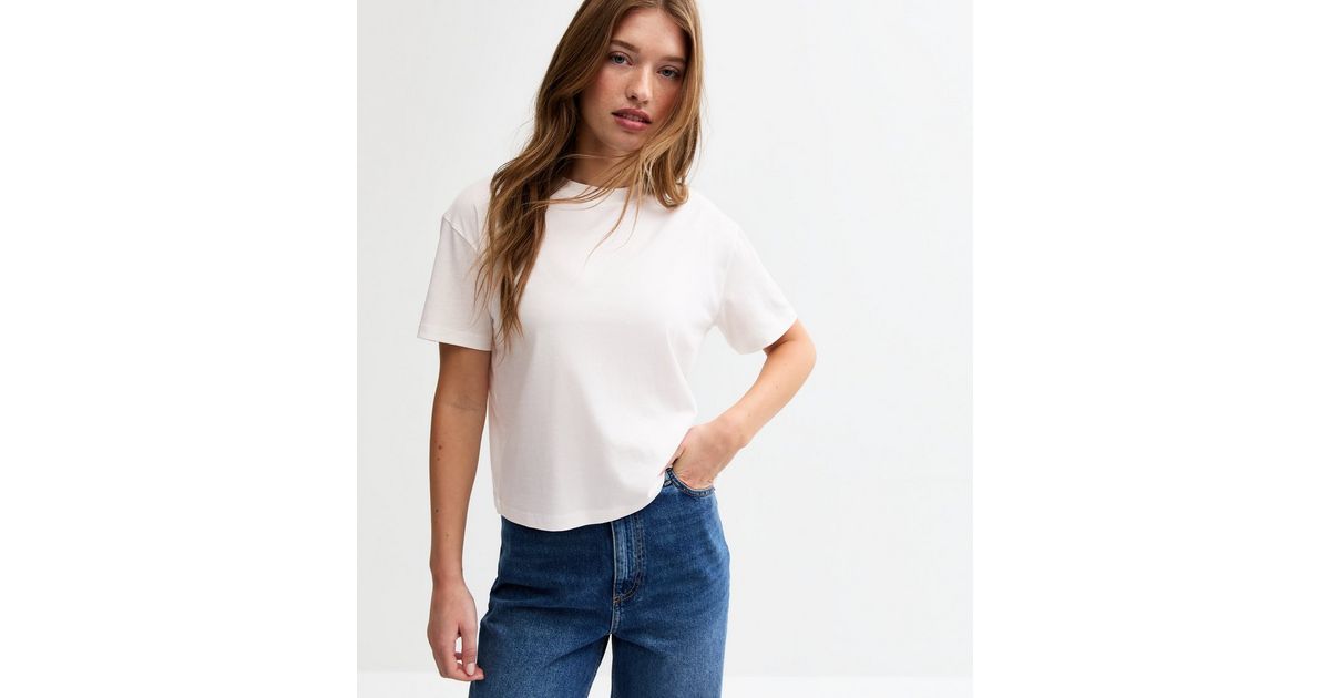 Cream Boxy Fit T-Shirt | New Look