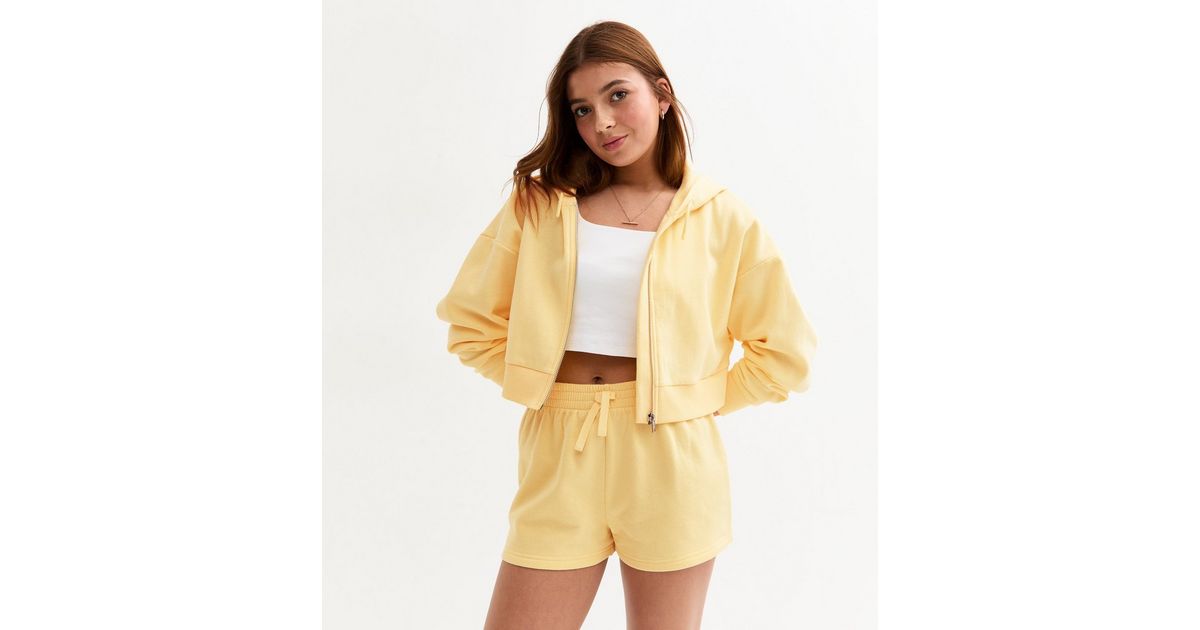 Girls Yellow Jogger Shorts | New Look
