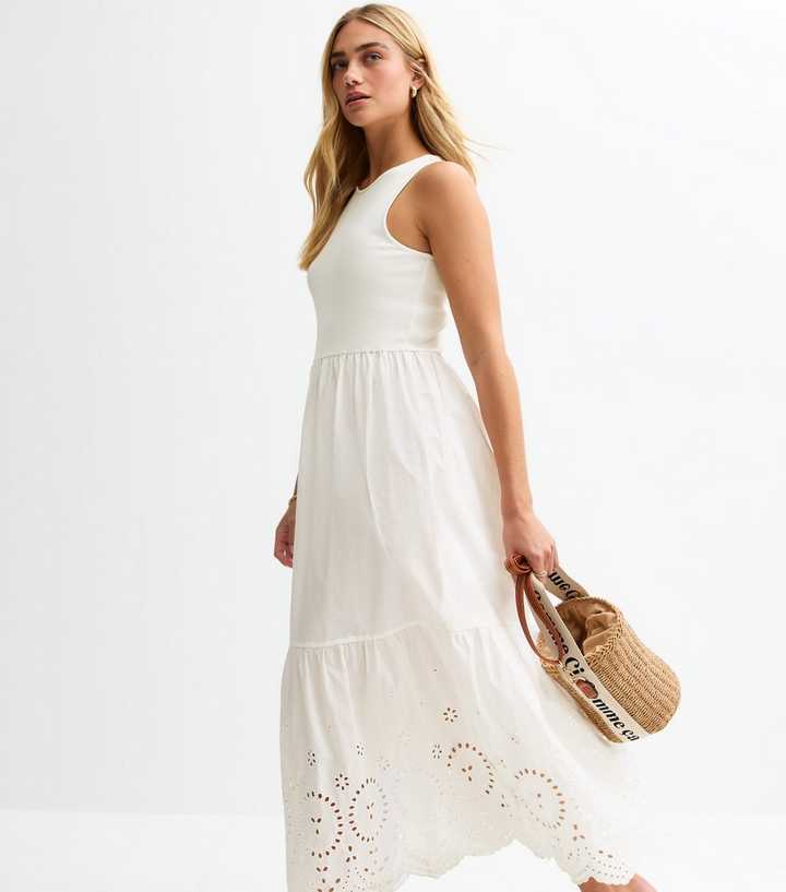 White Racerback Dress