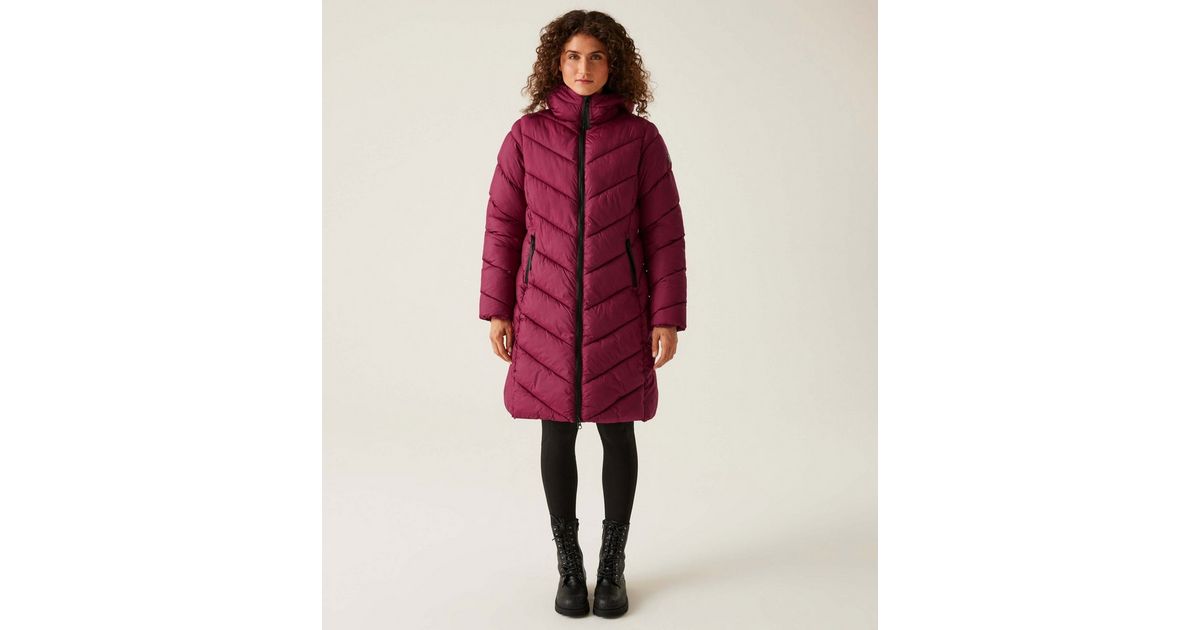 Regatta Red Hooded Tiered Jacket | New Look