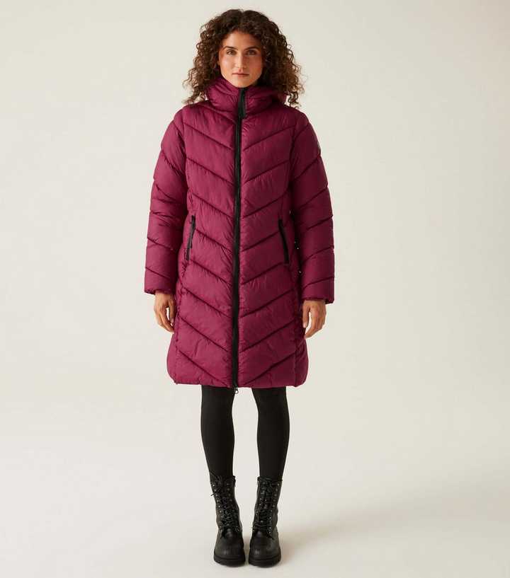 Regatta Red Hooded Tiered Jacket | New Look