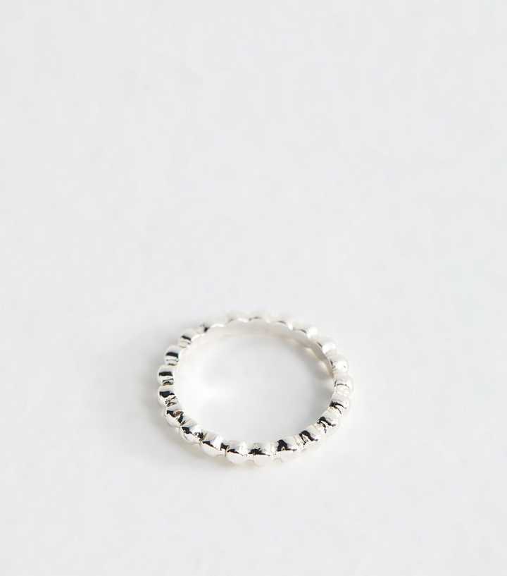 Silver Tone Bubble Ring | New Look