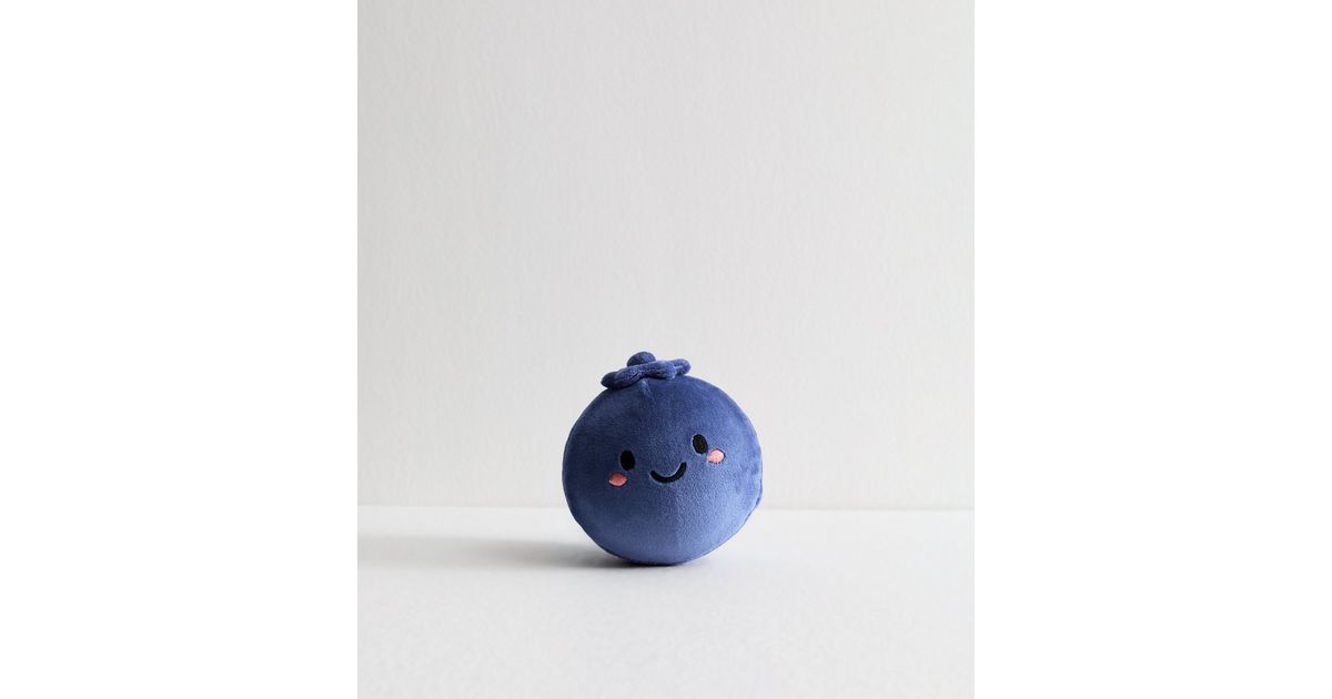 Bright Blue Super Soft Blueberry Stress Ball | New Look