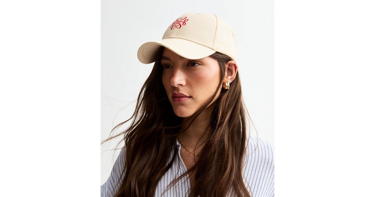 Stone Emblem Embroidered Cap | New Look