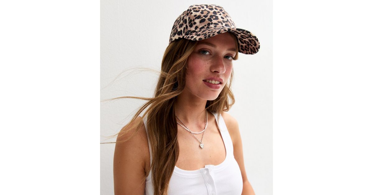 Brown Leopard Print Cap | New Look