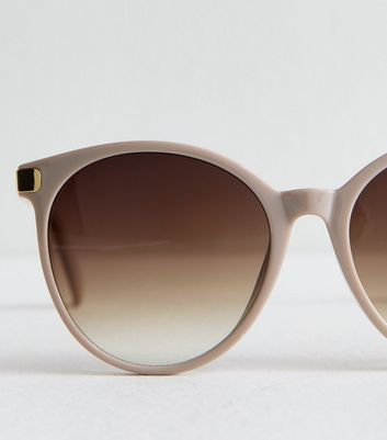 Mink Oversized Round Sunglasses