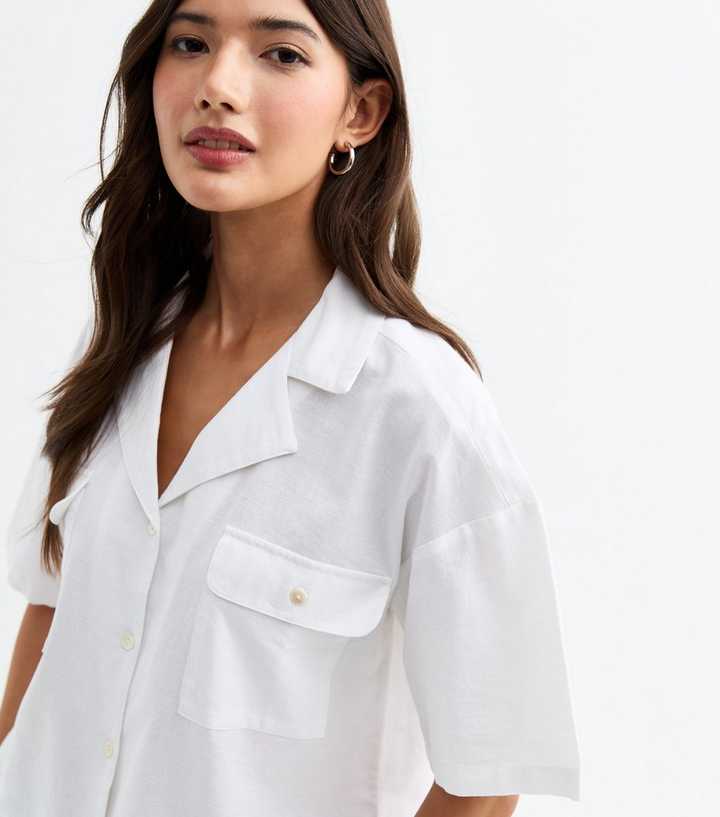 White Oversized Boxy Fit Shirt | New Look