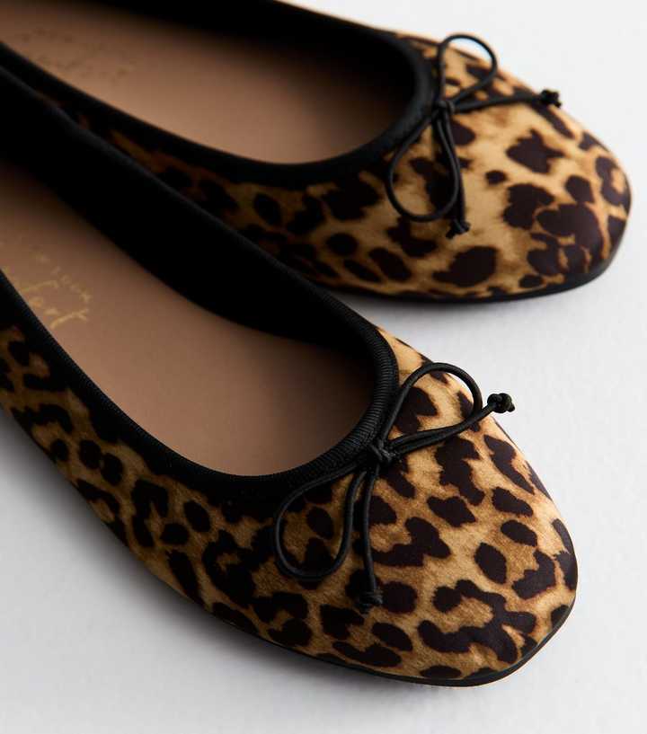 Leopard Print Ballet Flats For Women