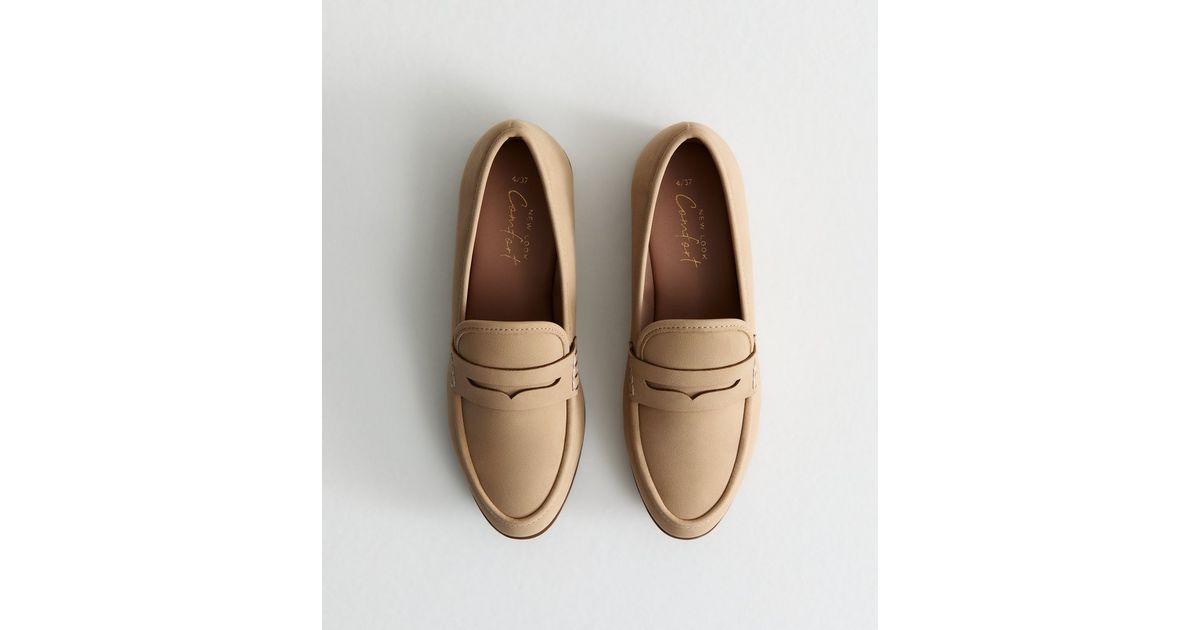 Off White Strap Detail Almond Toe Loafers | New Look