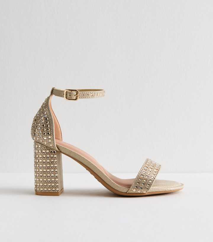 Gold block heels for wedding 60 photos - Astyledwedding.com