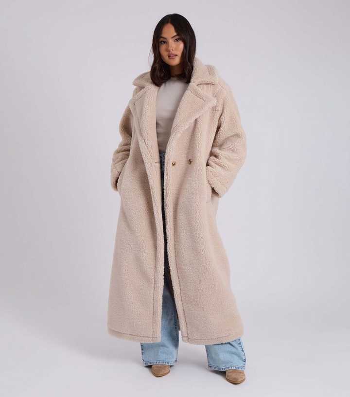 Urban Bliss Stone Borg Oversized Coat | New Look