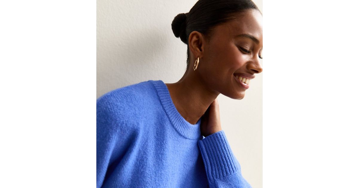 Bright Blue Crew Neck Jumper | New Look