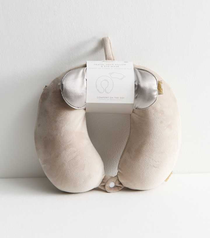 Danielle Creations Mink Travel Pillow and Sleep Mask Set | New Look