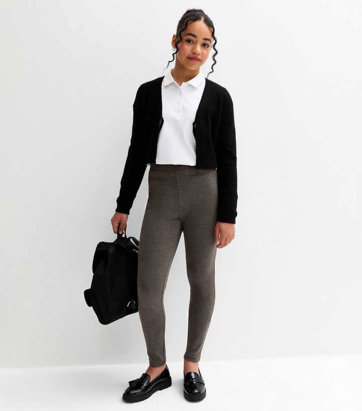 Girls Grey Pull On School Trousers | New Look