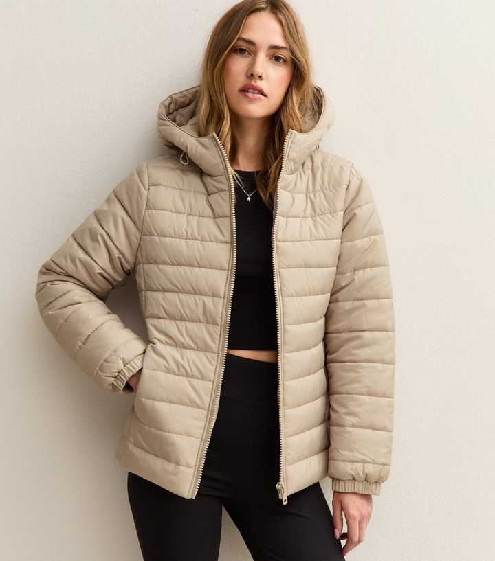 Mink Lightweight Puffer Jacket | New Look