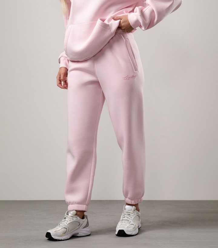 Gym King Pink Embroidered Logo Joggers | New Look