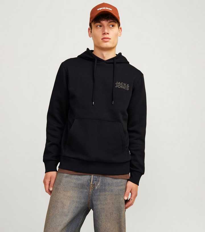 Jack & Jones Grey Logo Print Sweatshirt | New Look