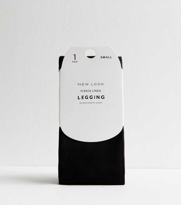 Black Fleece Lined Leggings | New Look